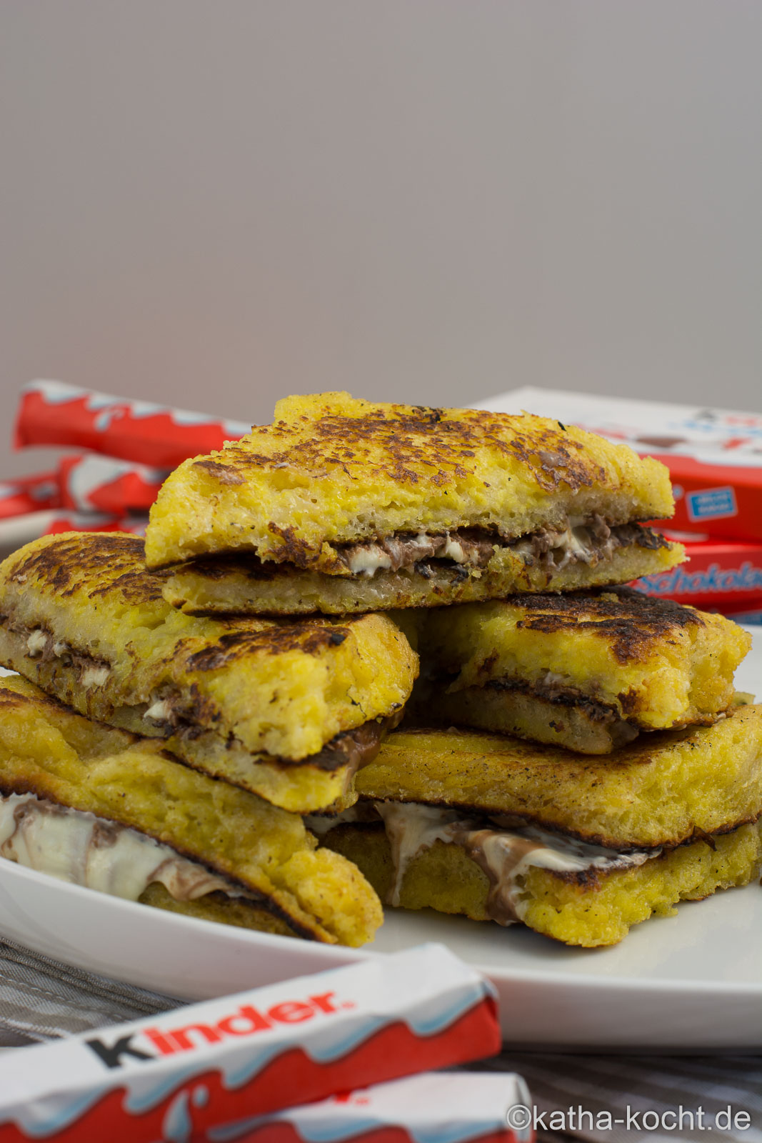 French Toast mit kinder Schokolade zum Frühstück - Katha-kocht!