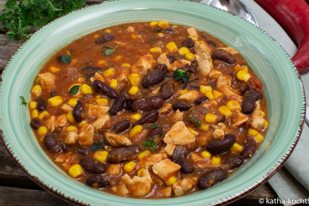 Chili con Pollo - Chili mit Hähnchen - Katha-kocht!